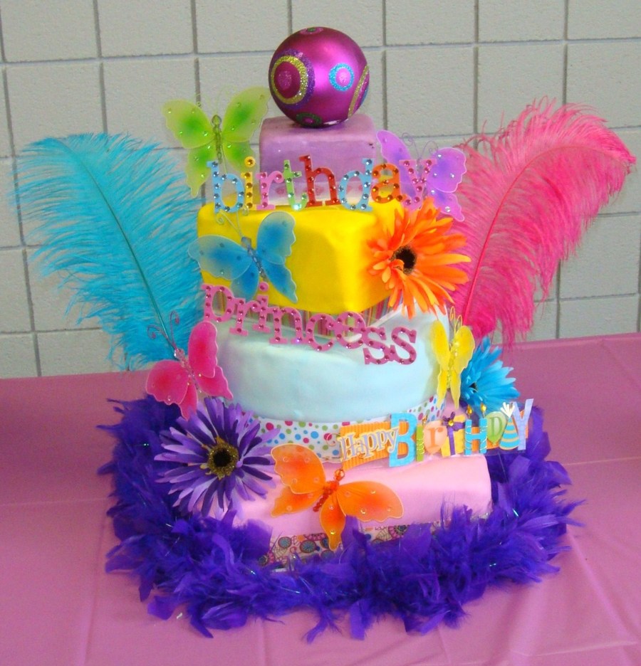 Fancy Nancy Themed Cake - CakeCentral.com