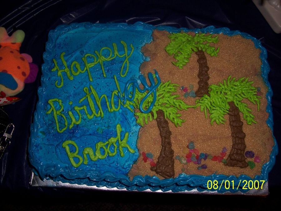 Neon Palm Trees - CakeCentral.com