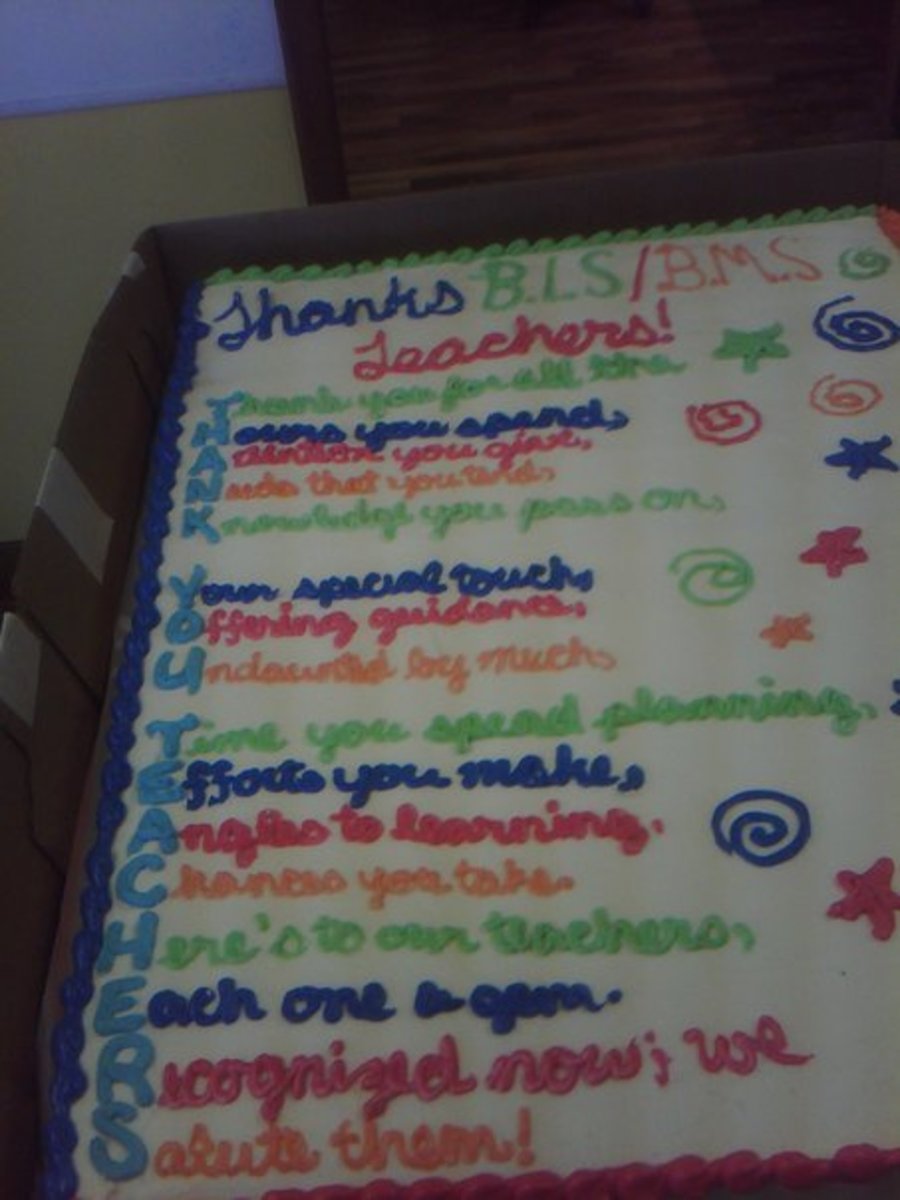 Thank You Teachers! - CakeCentral.com