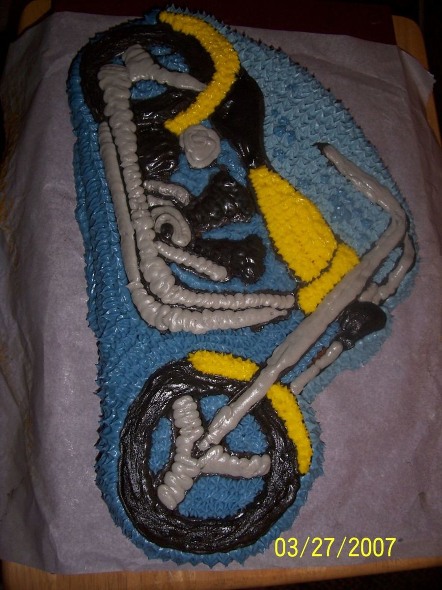 Birthday Motorcycle - CakeCentral.com