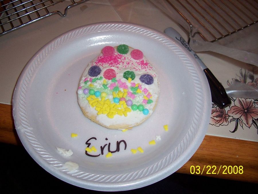 Erin's Easter Egg Cookie - CakeCentral.com