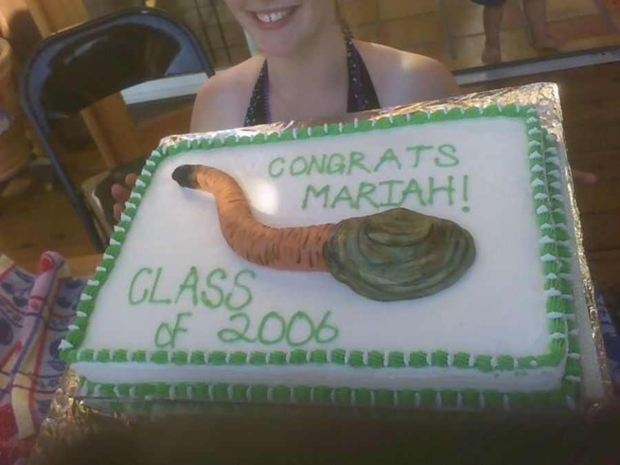 Geoduck Graduation Cake - CakeCentral.com