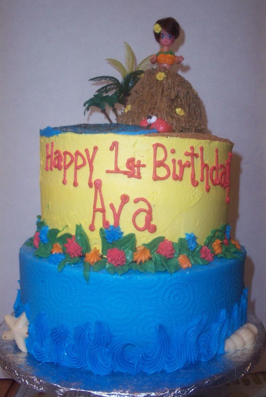 Hawaiian Hula Cake - CakeCentral.com
