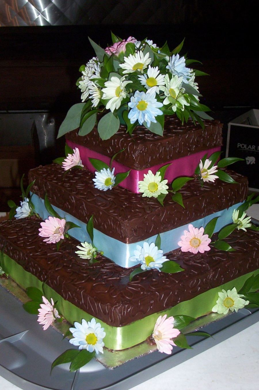 A Chocolate/fresh Flower Cake - CakeCentral.com