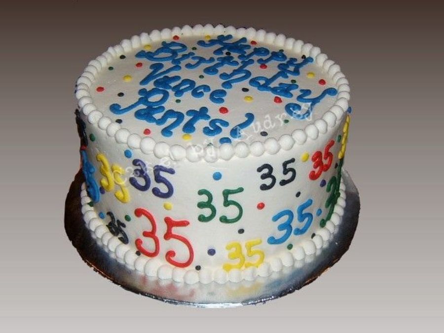 35Th Birthday Cake - CakeCentral.com