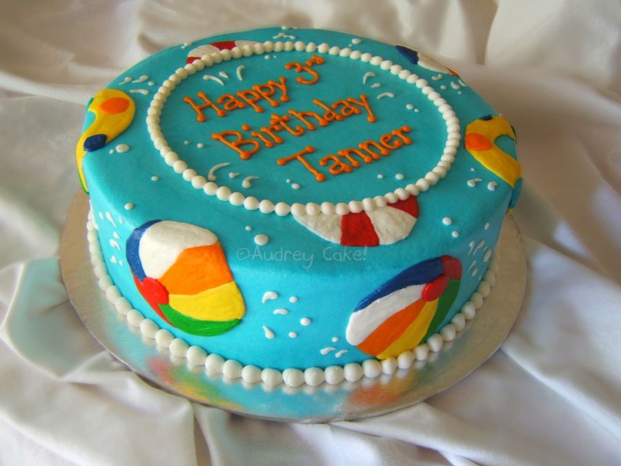 Beach Ball Cake - CakeCentral.com