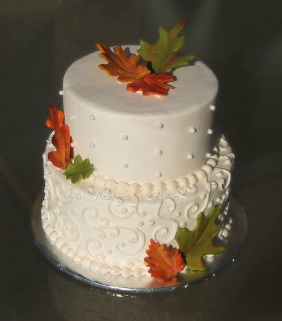 Fall Leaves Cake - CakeCentral.com