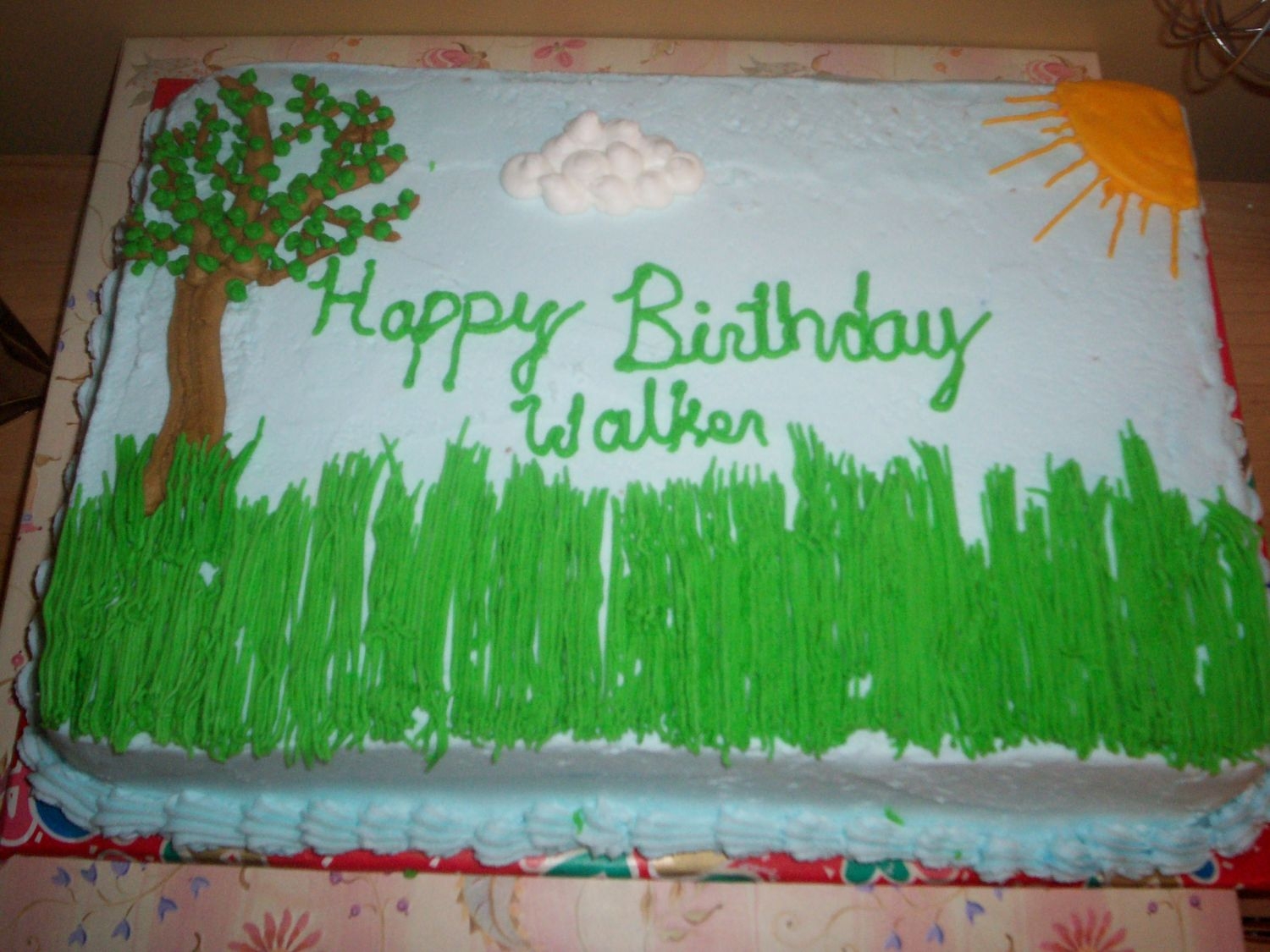 Walker's Birthday Cake - CakeCentral.com