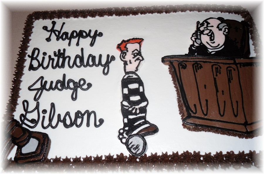 Cake For The Judge - CakeCentral.com