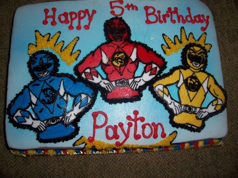 Power Rangers - CakeCentral.com