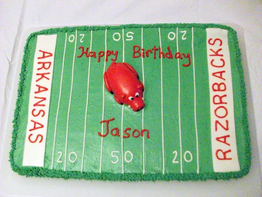 Arkansas Razorback Birthday Cake - CakeCentral.com