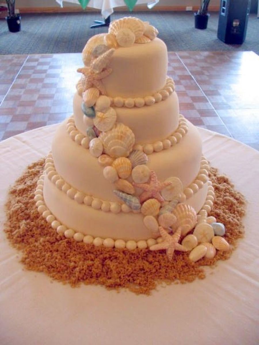 Seashell Wedding Cake - CakeCentral.com