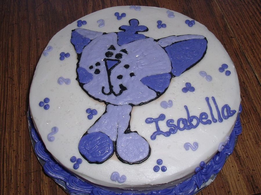 Kitty--Periwinkle - CakeCentral.com