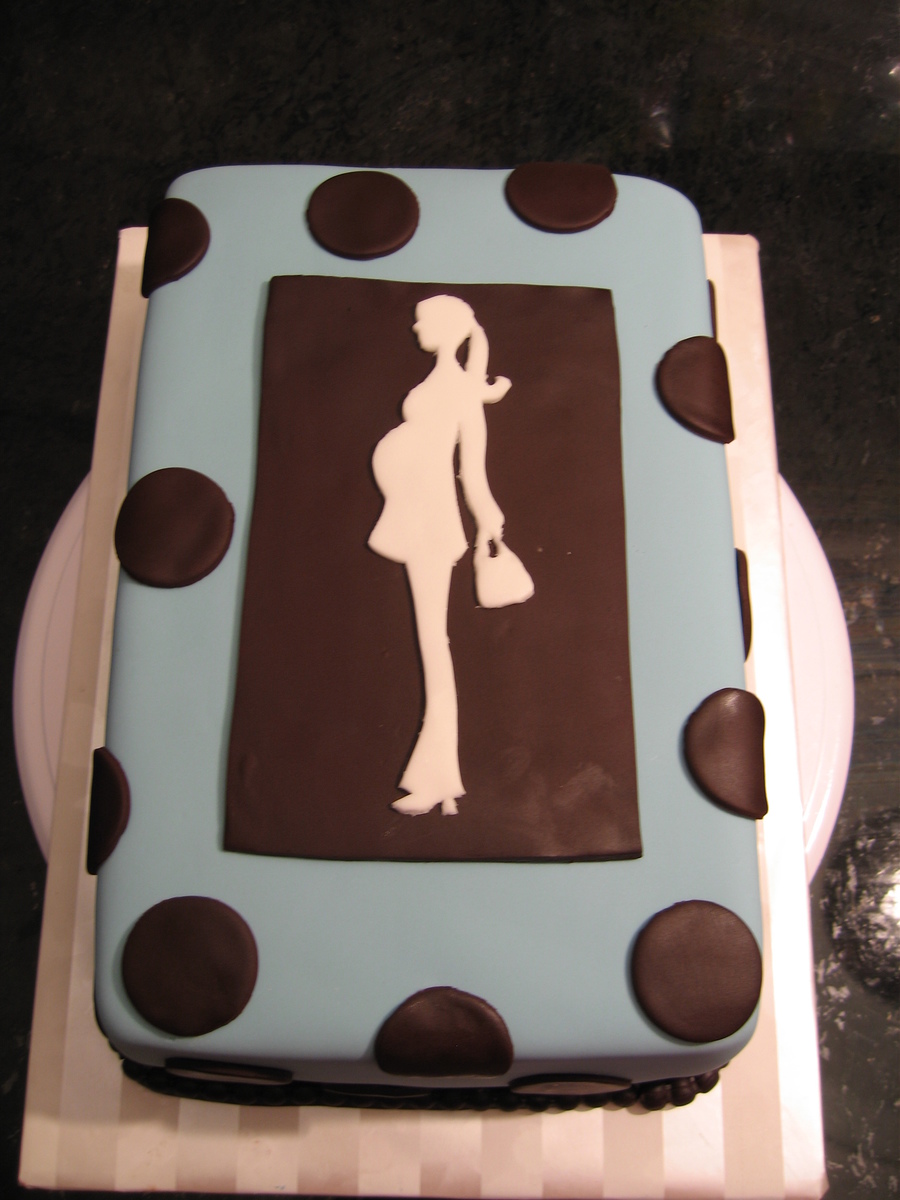 Mod Mom Baby Shower Cake - CakeCentral.com