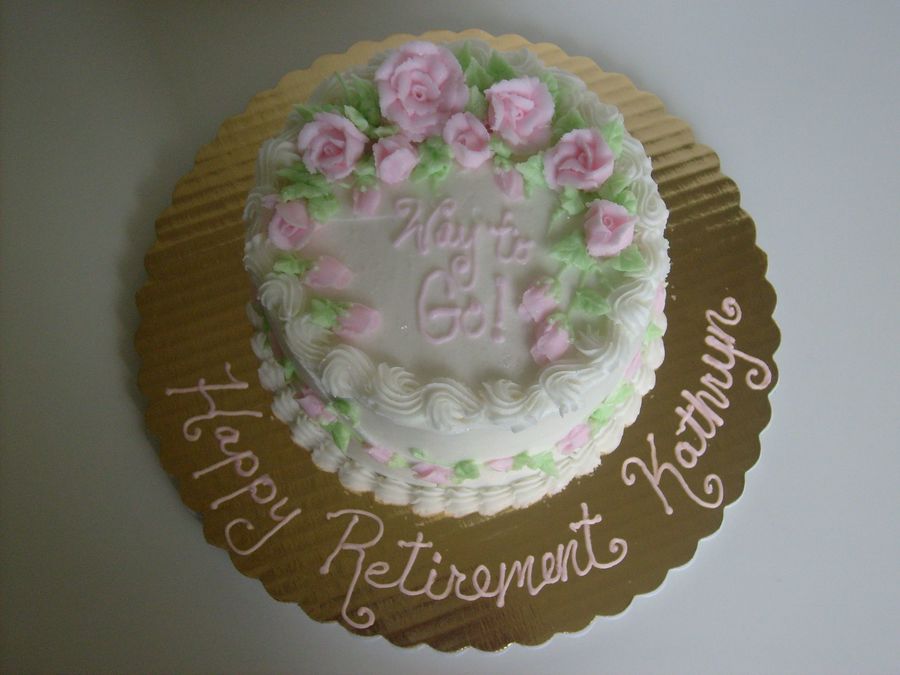 Small Retirement Cake - CakeCentral.com