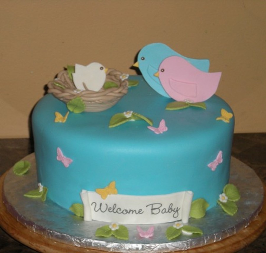 Nesting Birds Baby Shower - CakeCentral.com