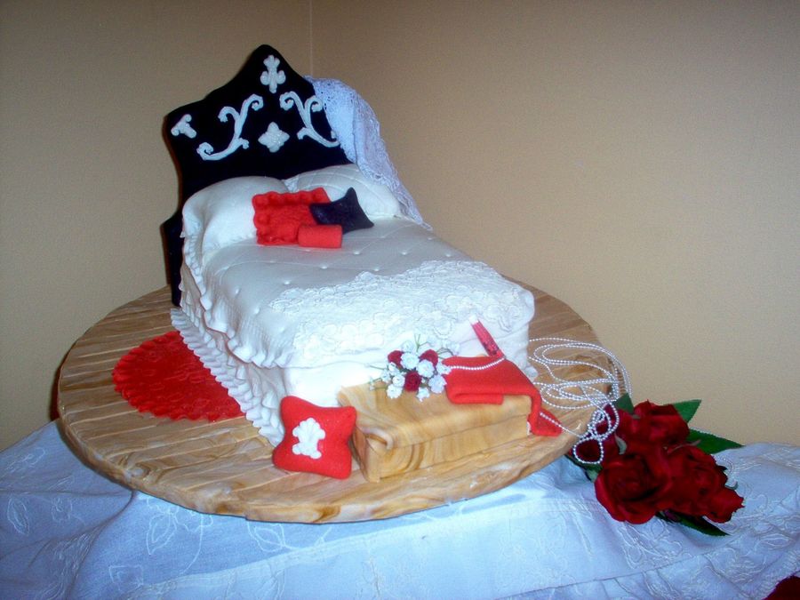 French Shabby Chic Bed - CakeCentral.com