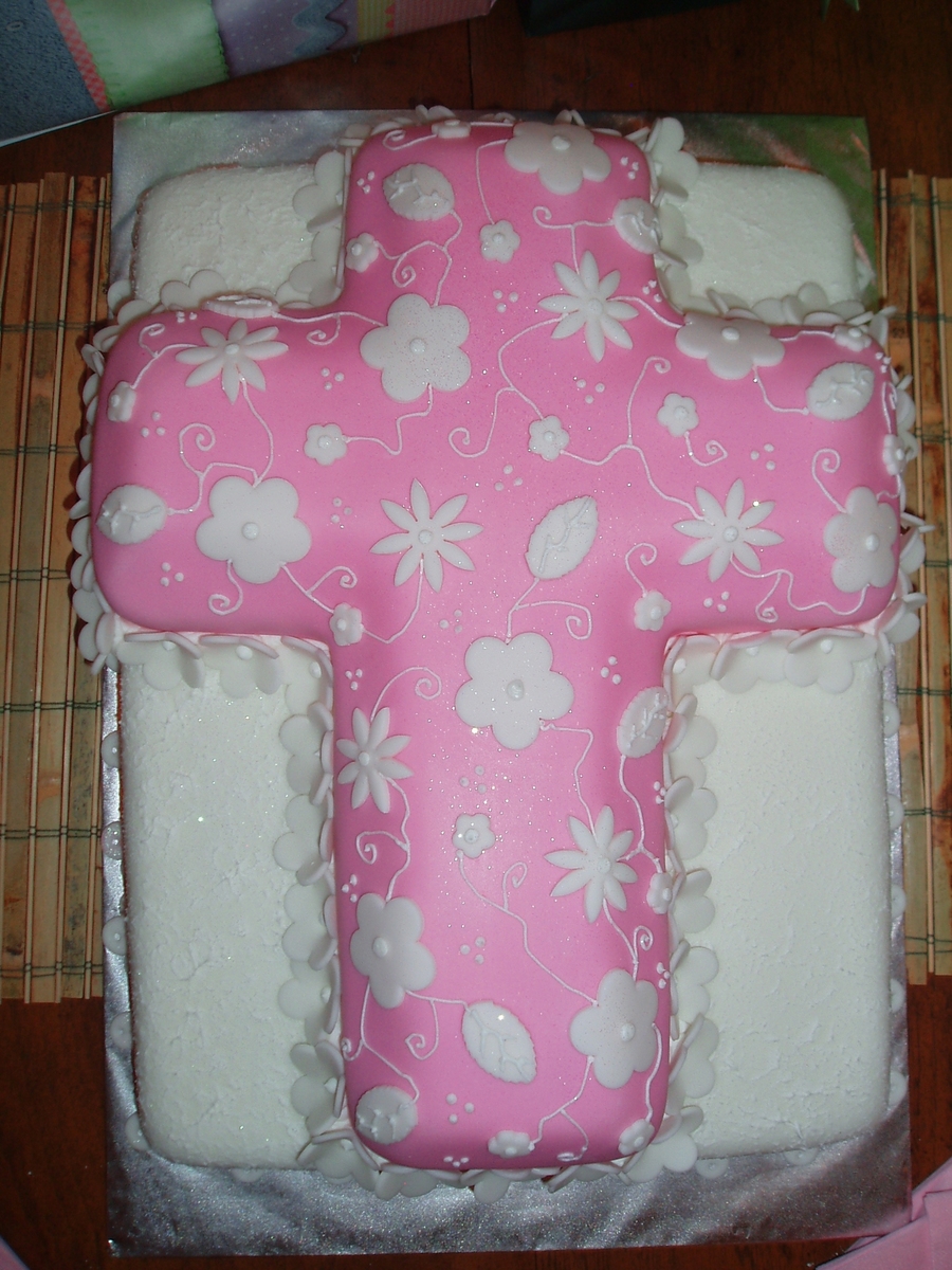 Pink Cross - CakeCentral.com