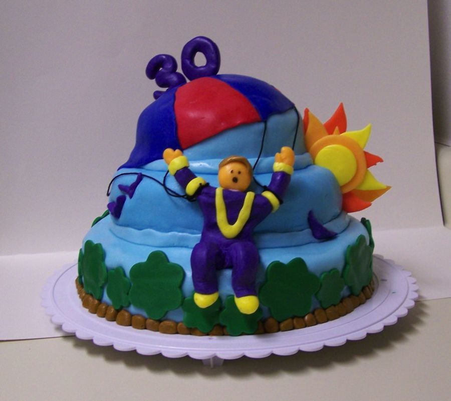 Skydiving Cake - CakeCentral.com