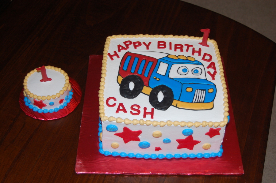 Cash's First Birthday Cake - CakeCentral.com
