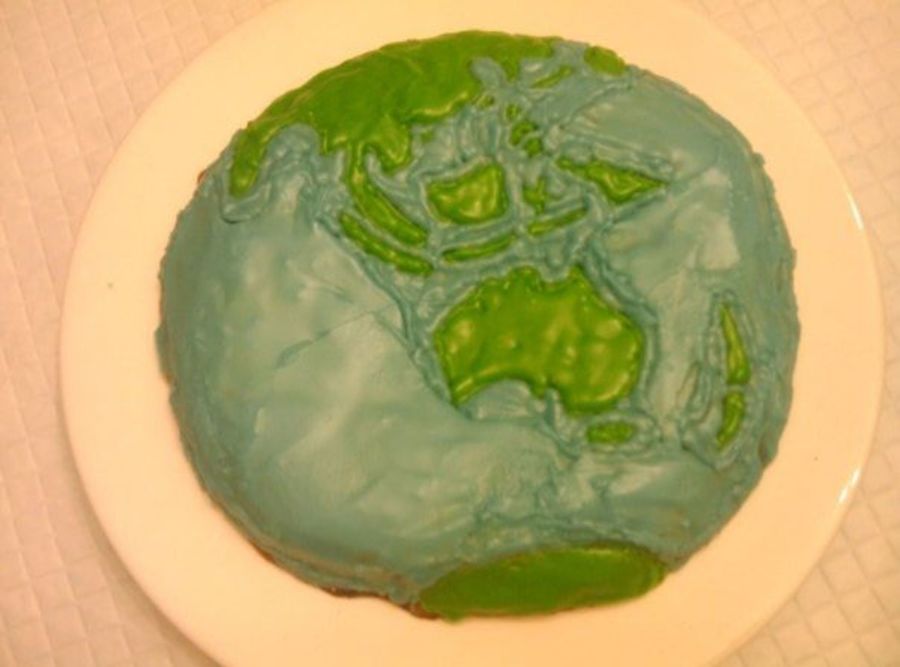 Earth Cookie - CakeCentral.com