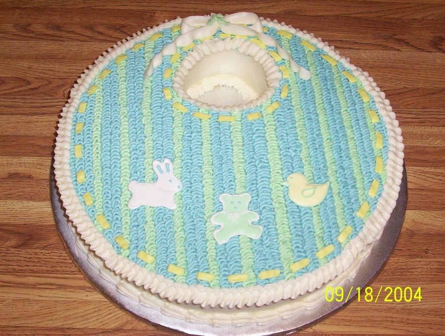 Baby Bib Cake - CakeCentral.com