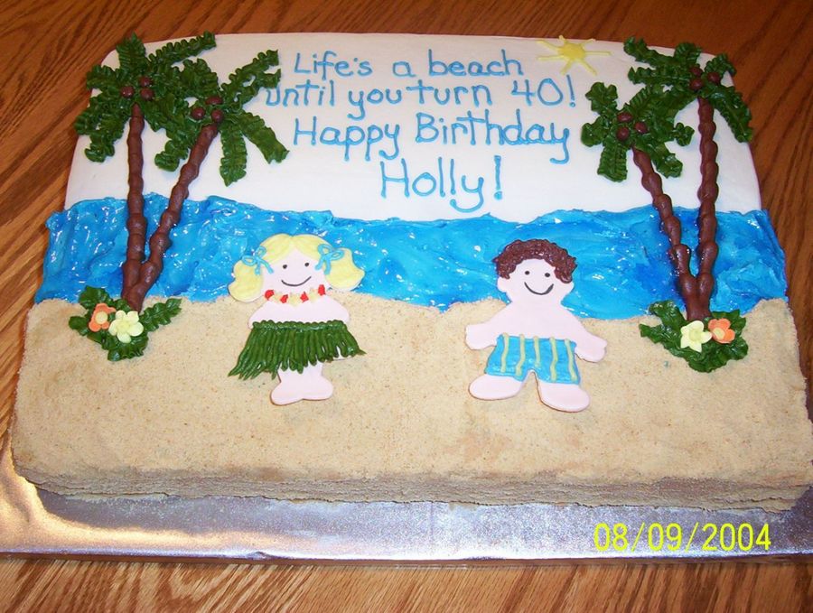 Beach Cake - CakeCentral.com
