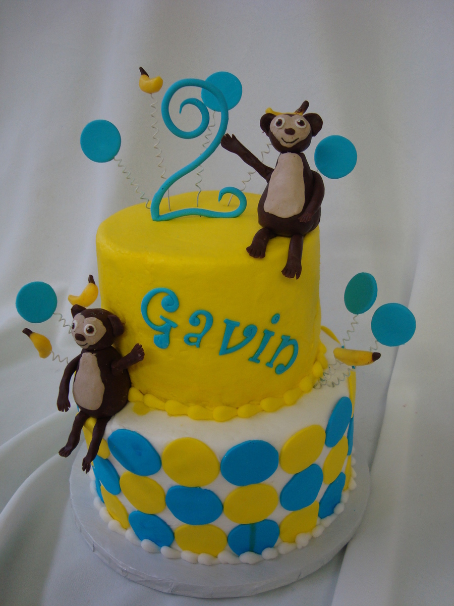 Mod Monkey 2Nd Birthday - CakeCentral.com