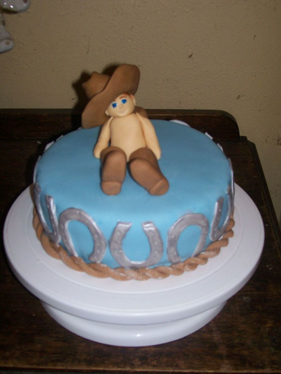 Baby Cowboy Cake - CakeCentral.com