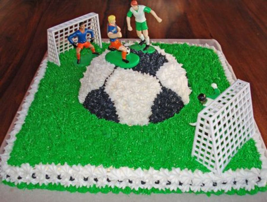 Soccer Field Cake - CakeCentral.com