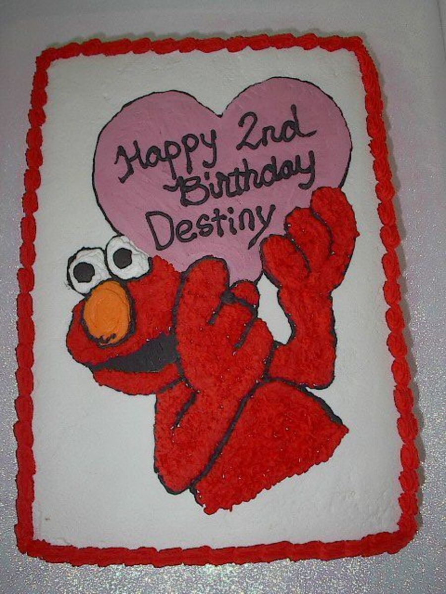 Elmo Sheetcake - CakeCentral.com