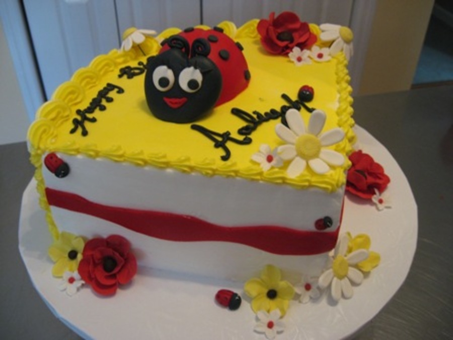 Ladybug Cake For Aaliyah - CakeCentral.com