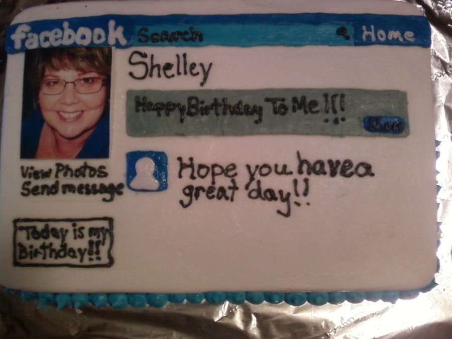 Facebook Birthday Cake - CakeCentral.com