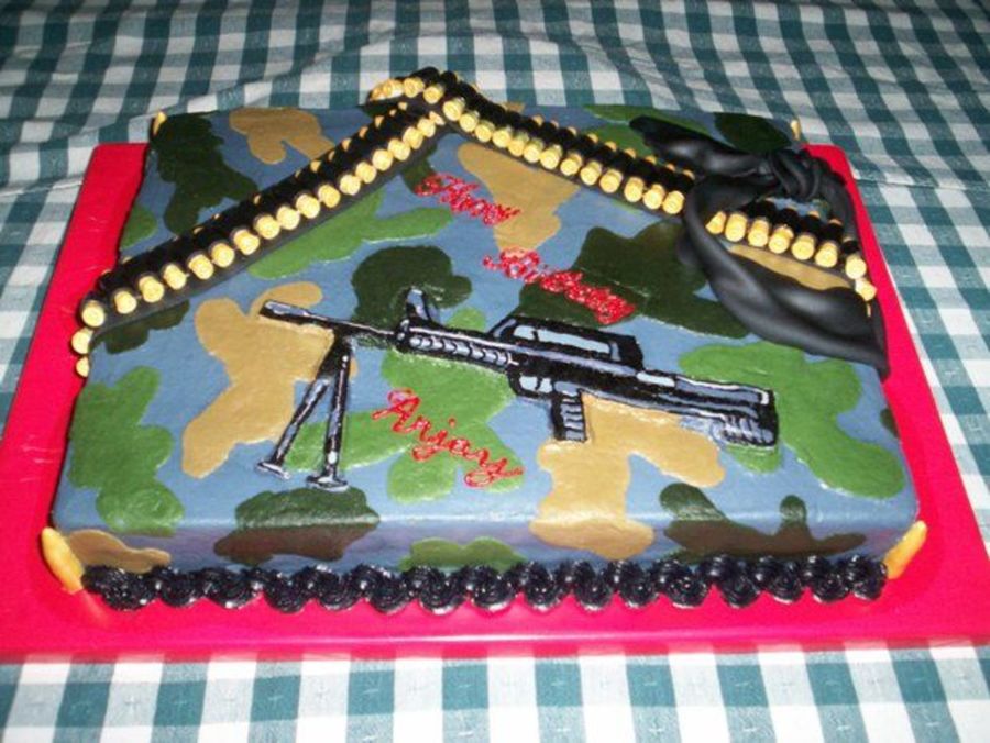 Rambo Theme Cake - CakeCentral.com