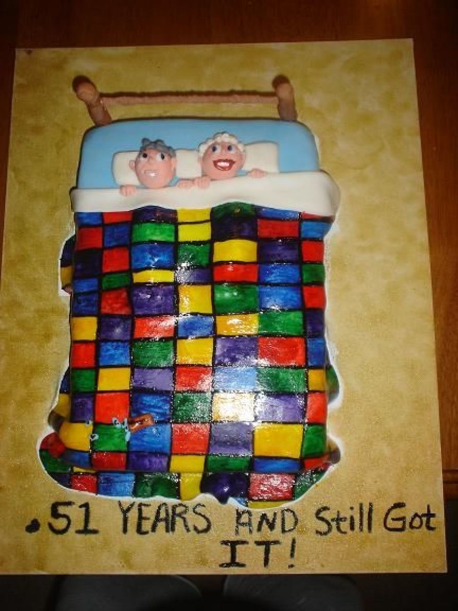 51St Anniversary Cake - CakeCentral.com