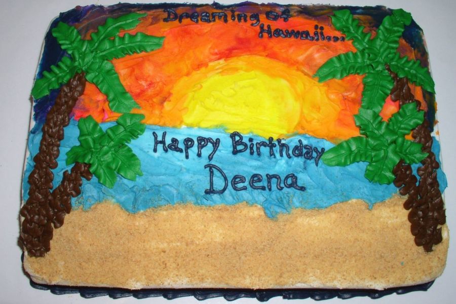 Hawaiian Sunset - CakeCentral.com