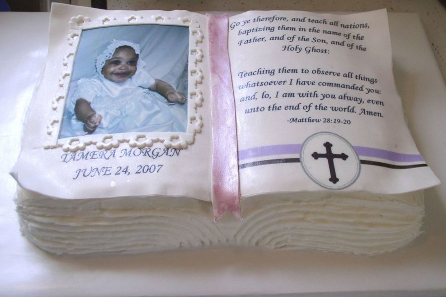 Baptism Cake - CakeCentral.com