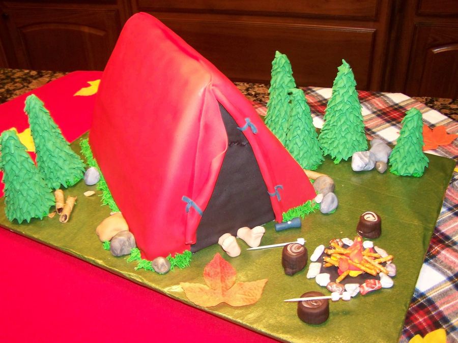Travis' Camp Out Birthday - CakeCentral.com