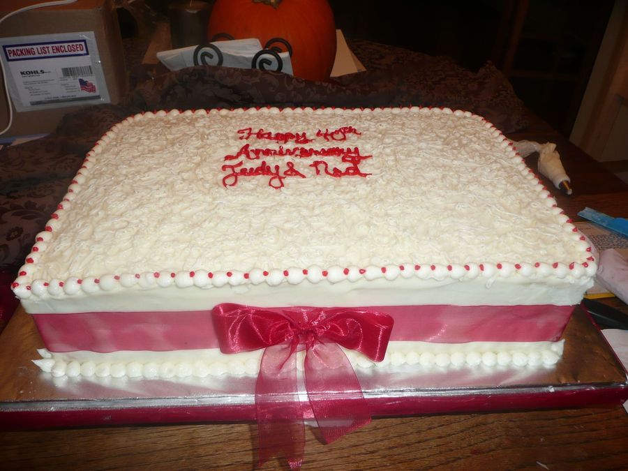 Ruby Anniversary - CakeCentral.com