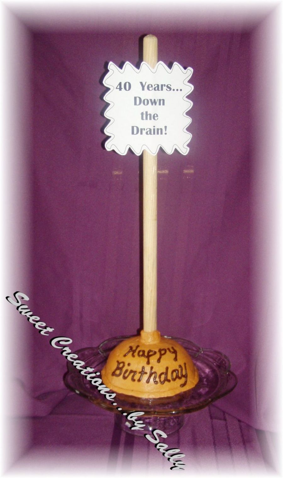 My First Plunger Cake - CakeCentral.com