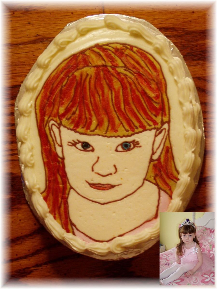 Portrait Cake Of Emma - CakeCentral.com