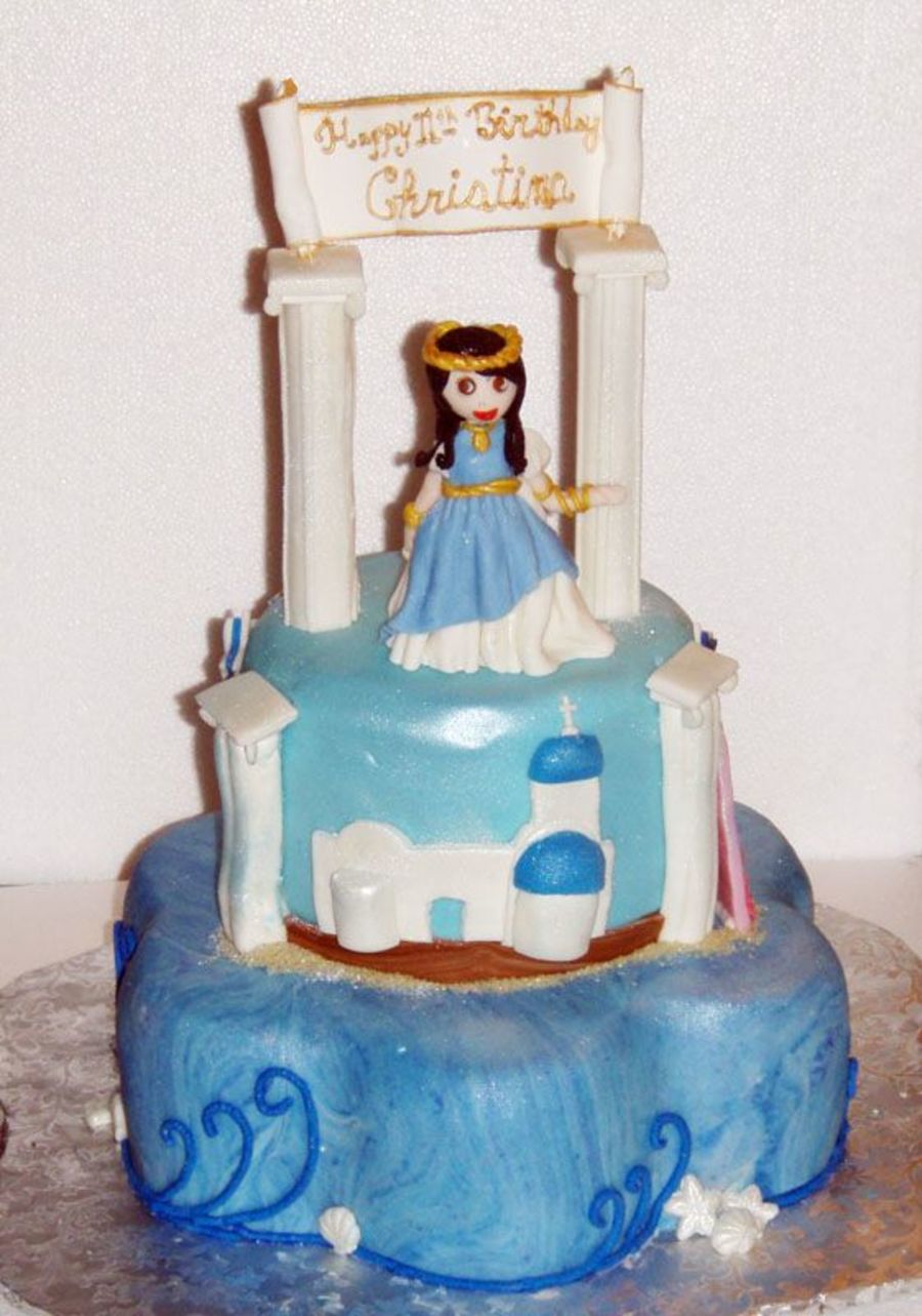 Christina's Greek Goddess Cake - CakeCentral.com