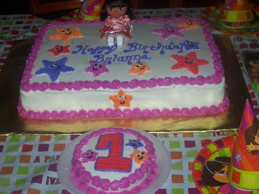 Dora Sheetcake - CakeCentral.com
