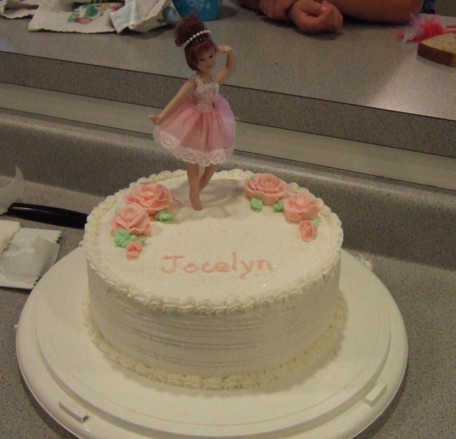 Ballerina Cake With Roses - CakeCentral.com