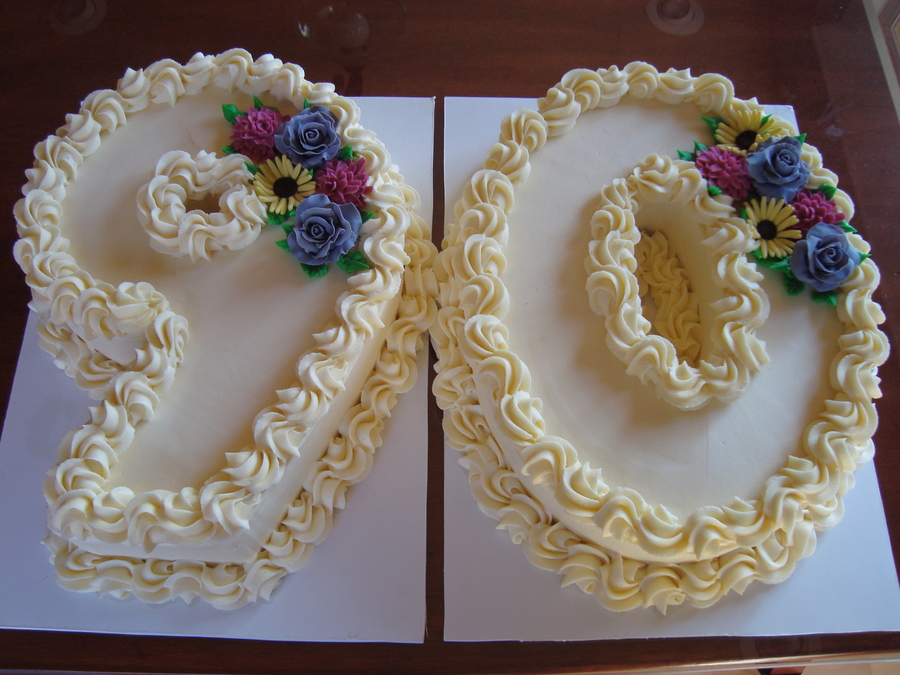 3D 90 Birthday Cake - CakeCentral.com