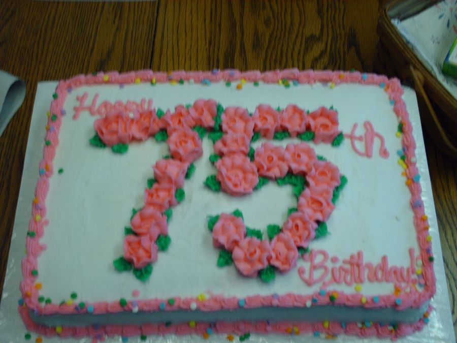 75Th Birthday - CakeCentral.com