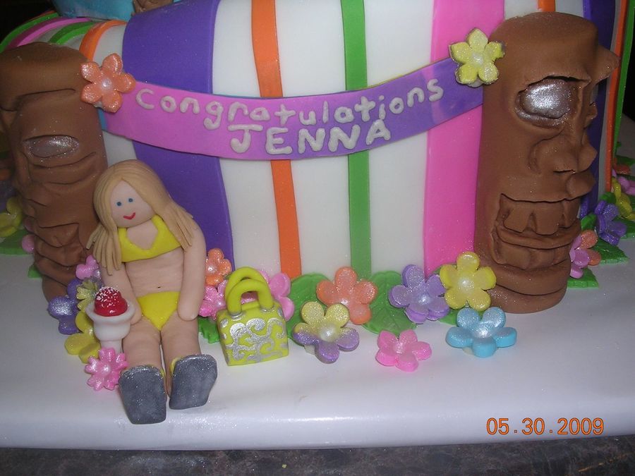 Hawaiian Graduation Cake - CakeCentral.com