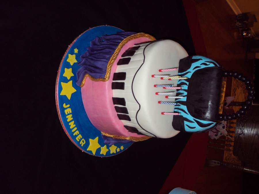 Jen's Birthday Cake - CakeCentral.com