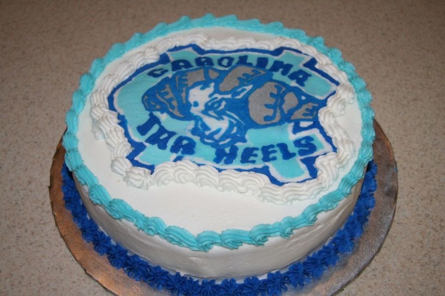 Unc Tar Heel Birthday Cake - CakeCentral.com
