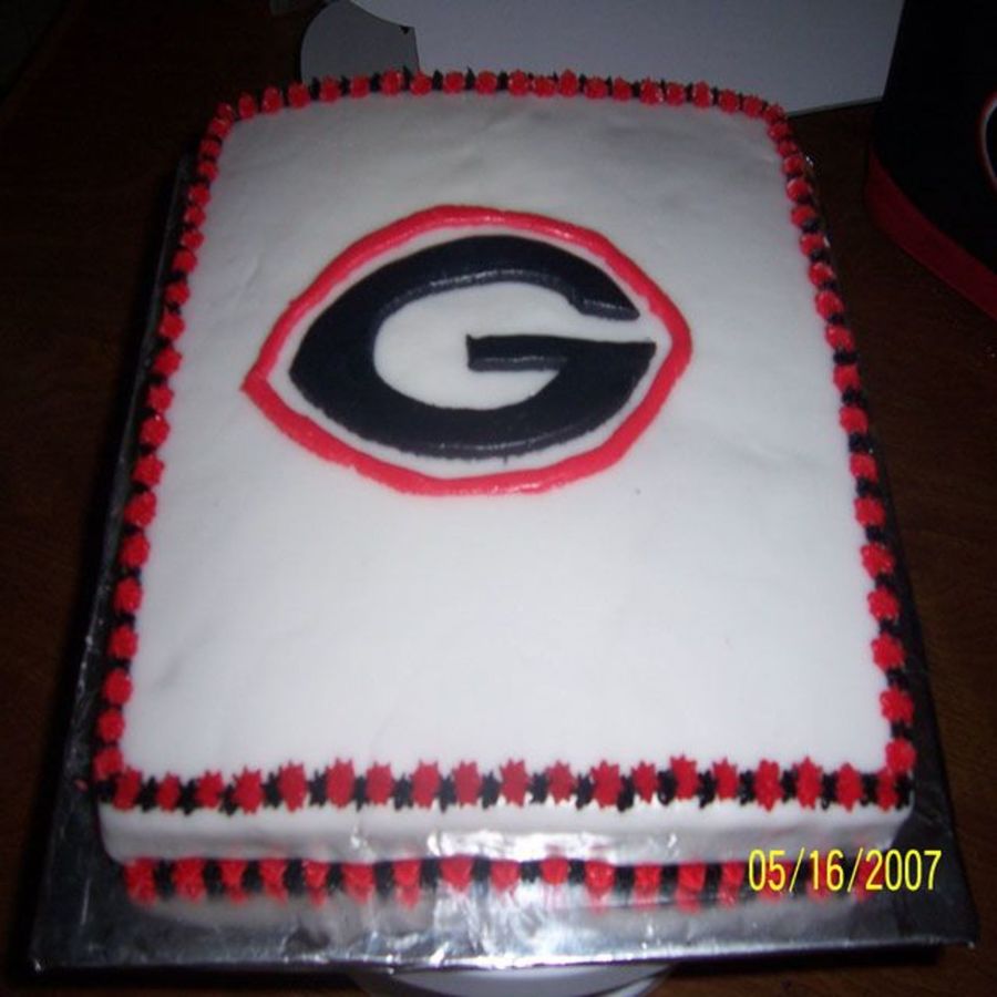 Uga Cake For Dad - CakeCentral.com